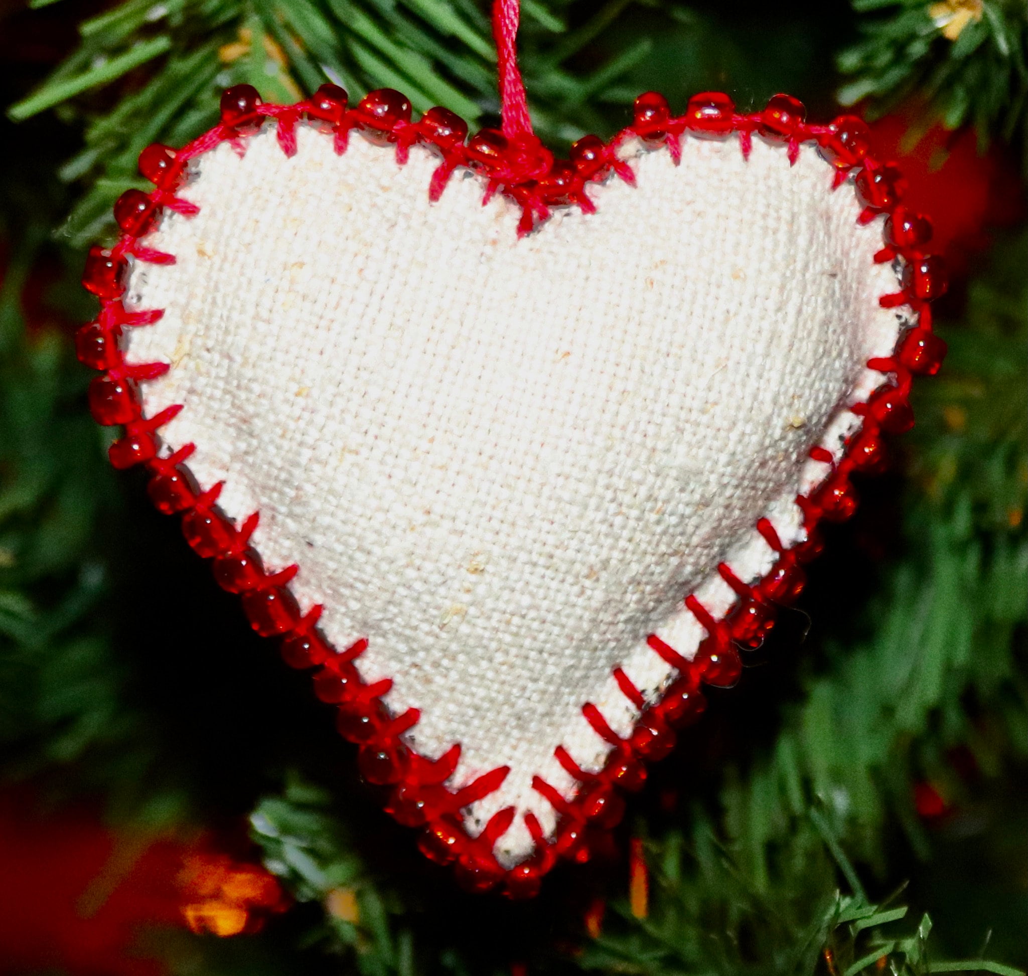 Handmade Fabric Heart Made of Vintage Linen - Etsy