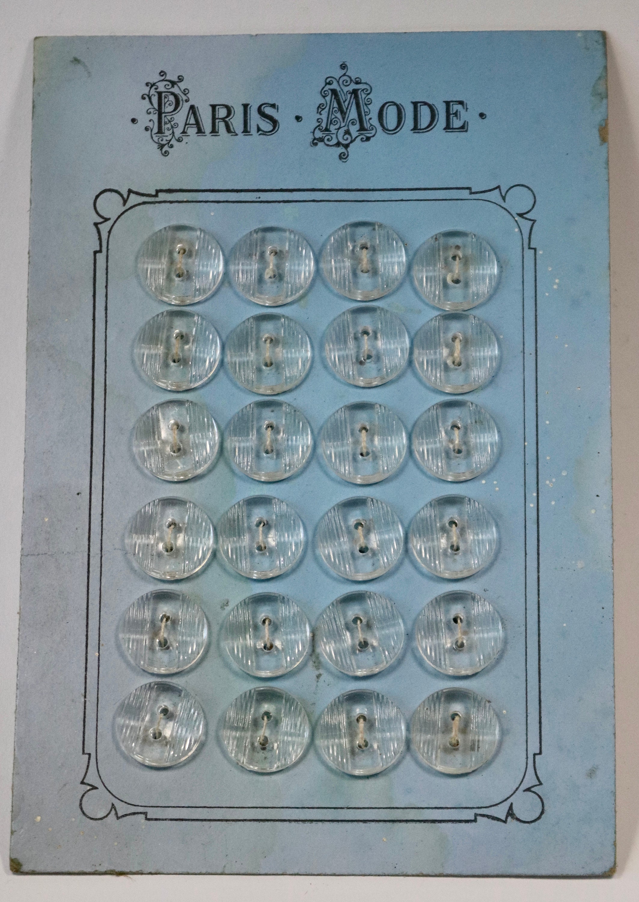 24 Antique Art Deco Buttons Made of Glass 15 Mm 1920s on - Etsy