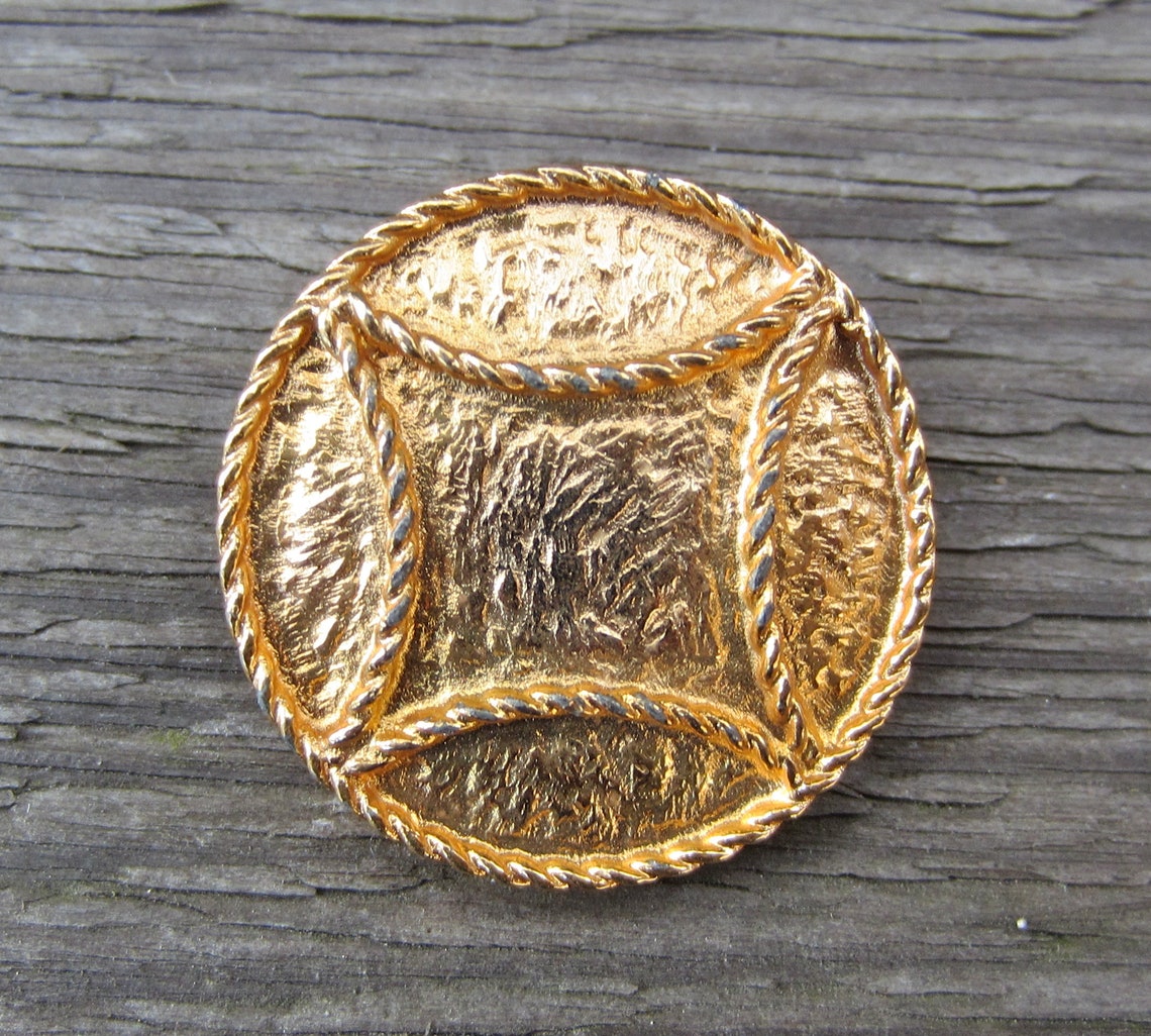 6 Vintage Buttons Made of Metal 26 Mm - Etsy