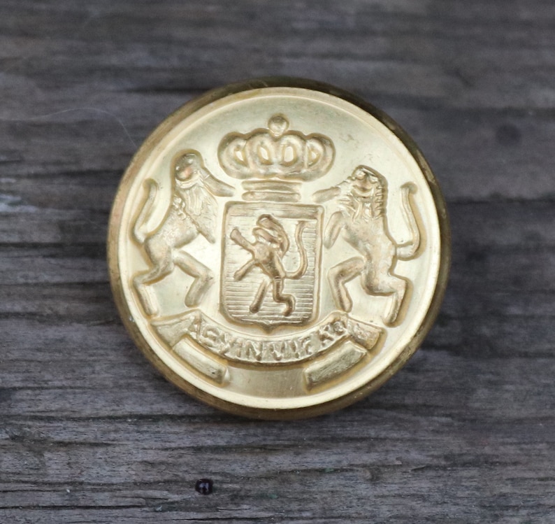 10 Vintage Crest Buttons Made of Metal 20 Mm - Etsy