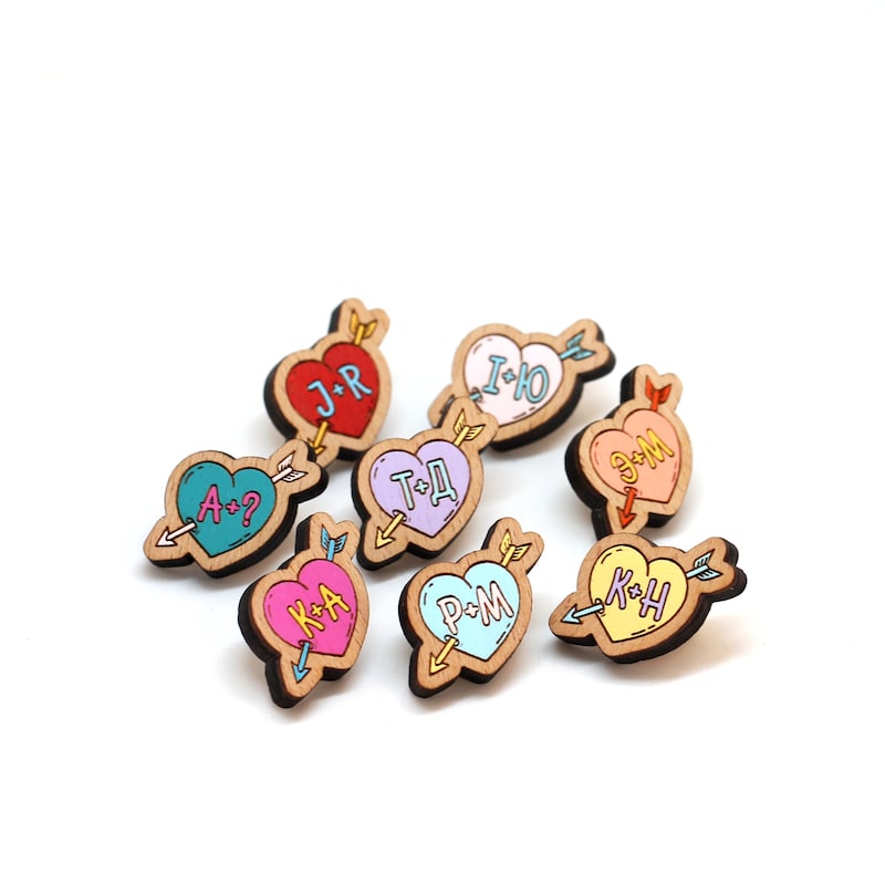 Heart Pin - Etsy