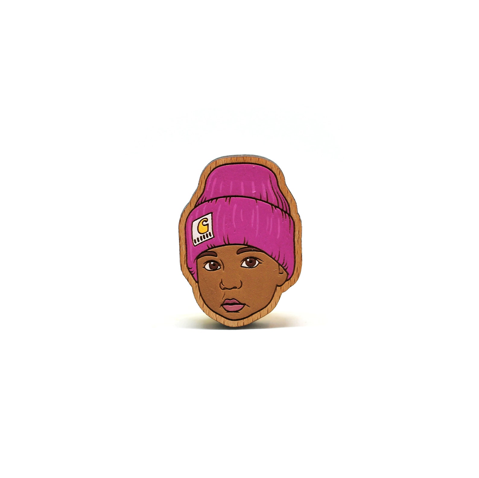 Baby Portrait Pin - Wooden Custom Pin Based on the Photo (brooch ...