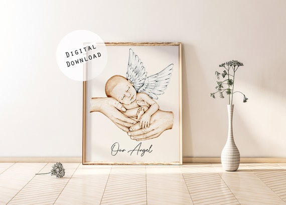 Our Angel Newborn Baby Loss Keepsake Miscarriage Gift - Etsy