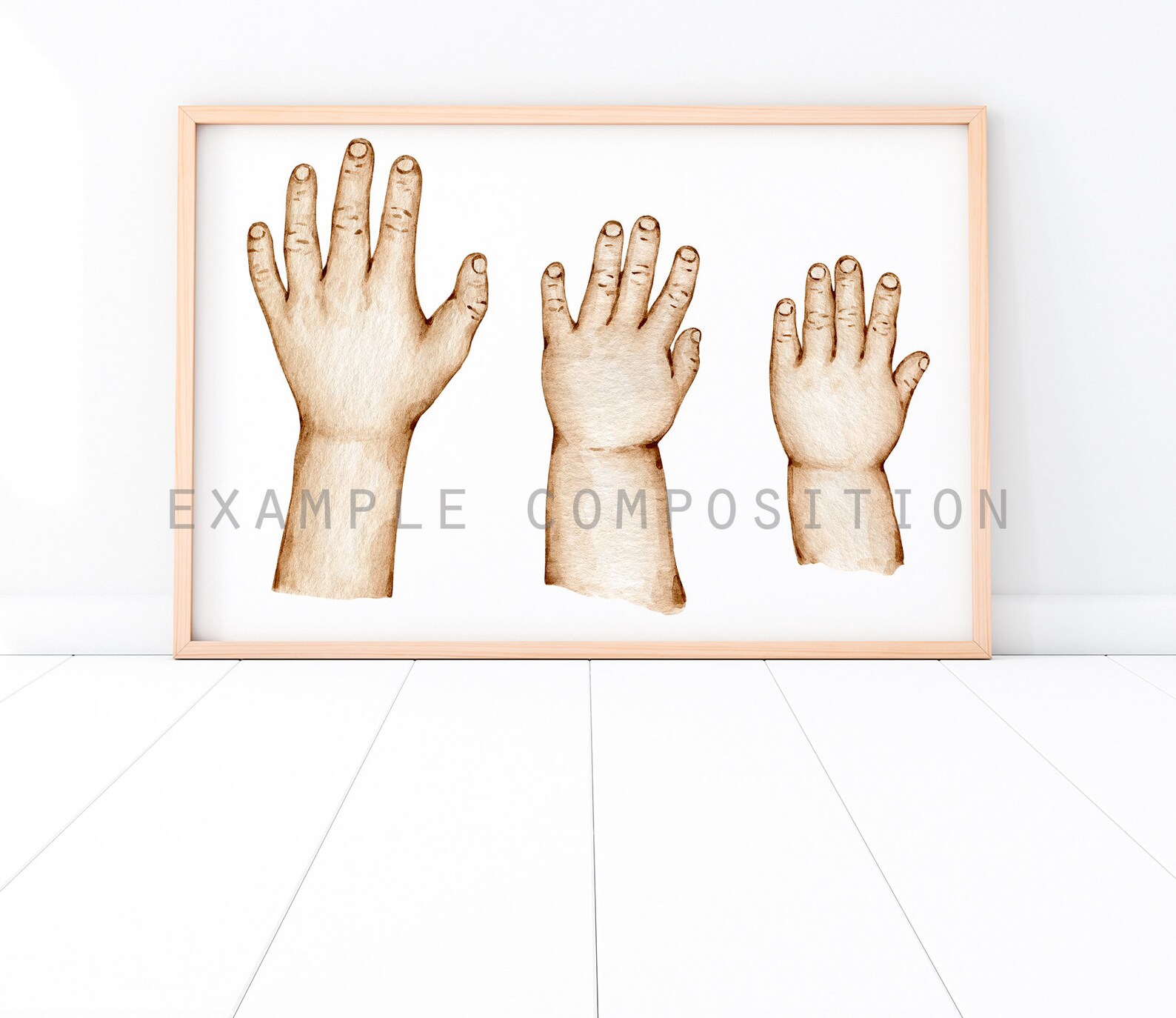 Watercolor Family Clipart Holding Hands in Hands Clipart New Family ...