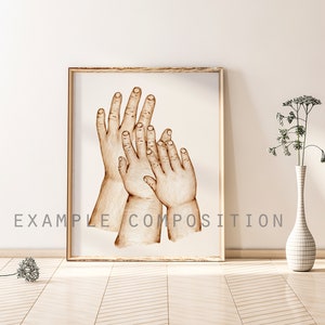 Watercolor Family Clipart Holding Hands in Hands Clipart New Family ...