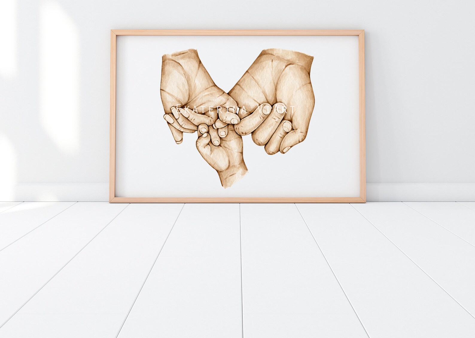 Pinky Promise Family Holding Hands Gift for Mom Father Love - Etsy