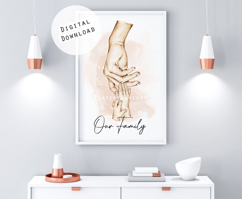 Preemie Holding Hands Watercolor Print Nicu Mother Hands | Etsy