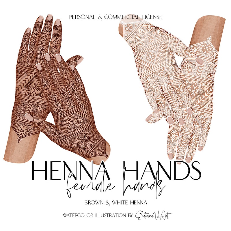 Watercolor Henna - Etsy