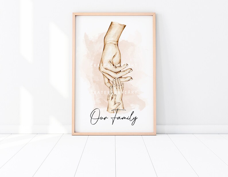 Preemie Holding Hands Watercolor Print Nicu Mother Hands - Etsy