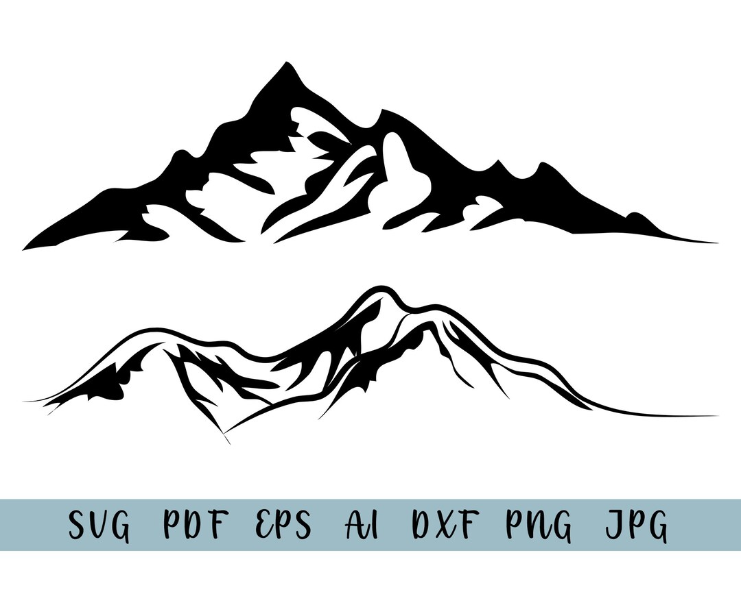 Montañas svg/ Naturaleza svg/ Pico svg/ Paisaje svg/ Montaña - Etsy México
