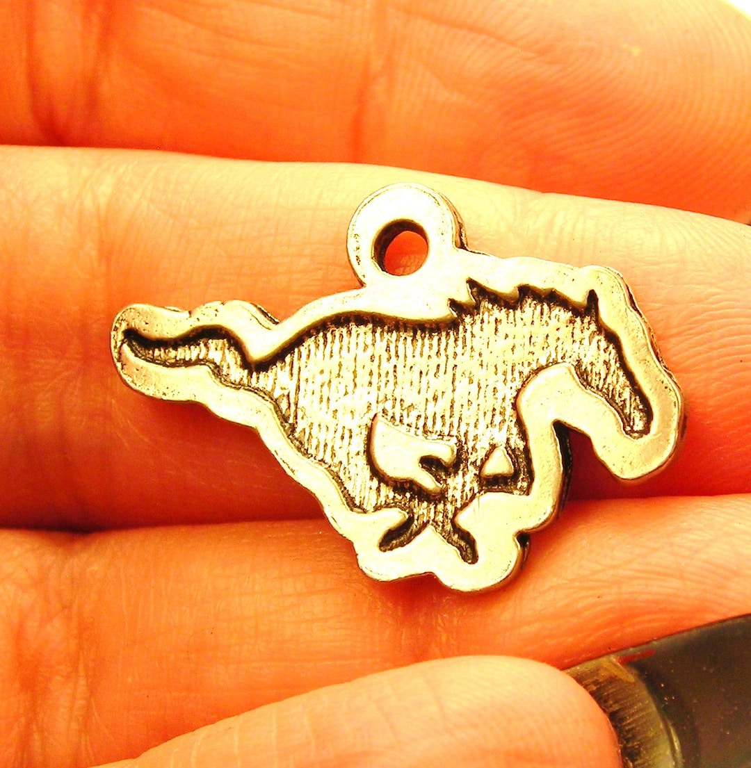 Mustang Horse Running Stallion Mascot Charm - Etsy