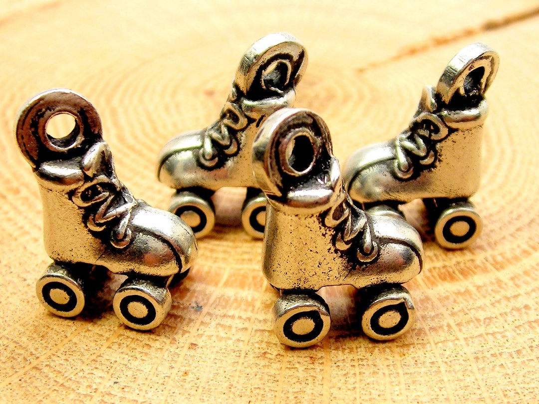 3D Roller Skate Charms Lot of 4 Pieces - Etsy