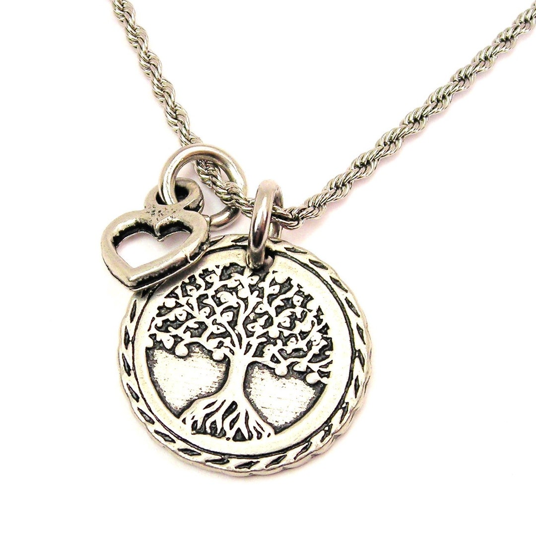 Tree of Life Stainless Steel Rope Necklace - Etsy
