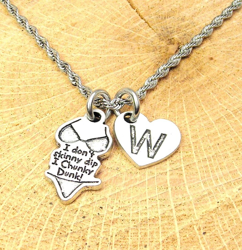 I Don't Skinny Dip I Chunky Dunk Bikini With Custom Heart - Etsy