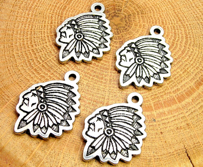 Indian Chief Mascot Team Charm 20 Pieces Bulk Wholesale - Etsy