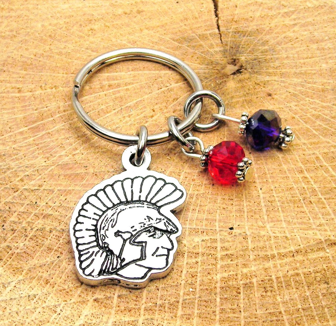 Titans Spartan Trojan Keychains Choose Your Team Colors 1 DOZEN Pieces ...