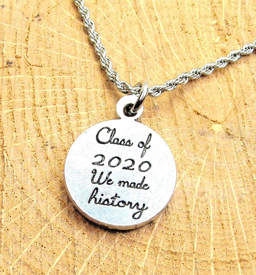 Class of 2020 We Made History Stainless Steel Rope Necklace Graduation ...