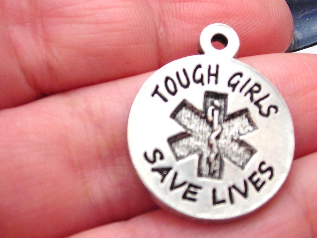 Female Paramedic EMT Tough Girls Save Lives Charm - Etsy