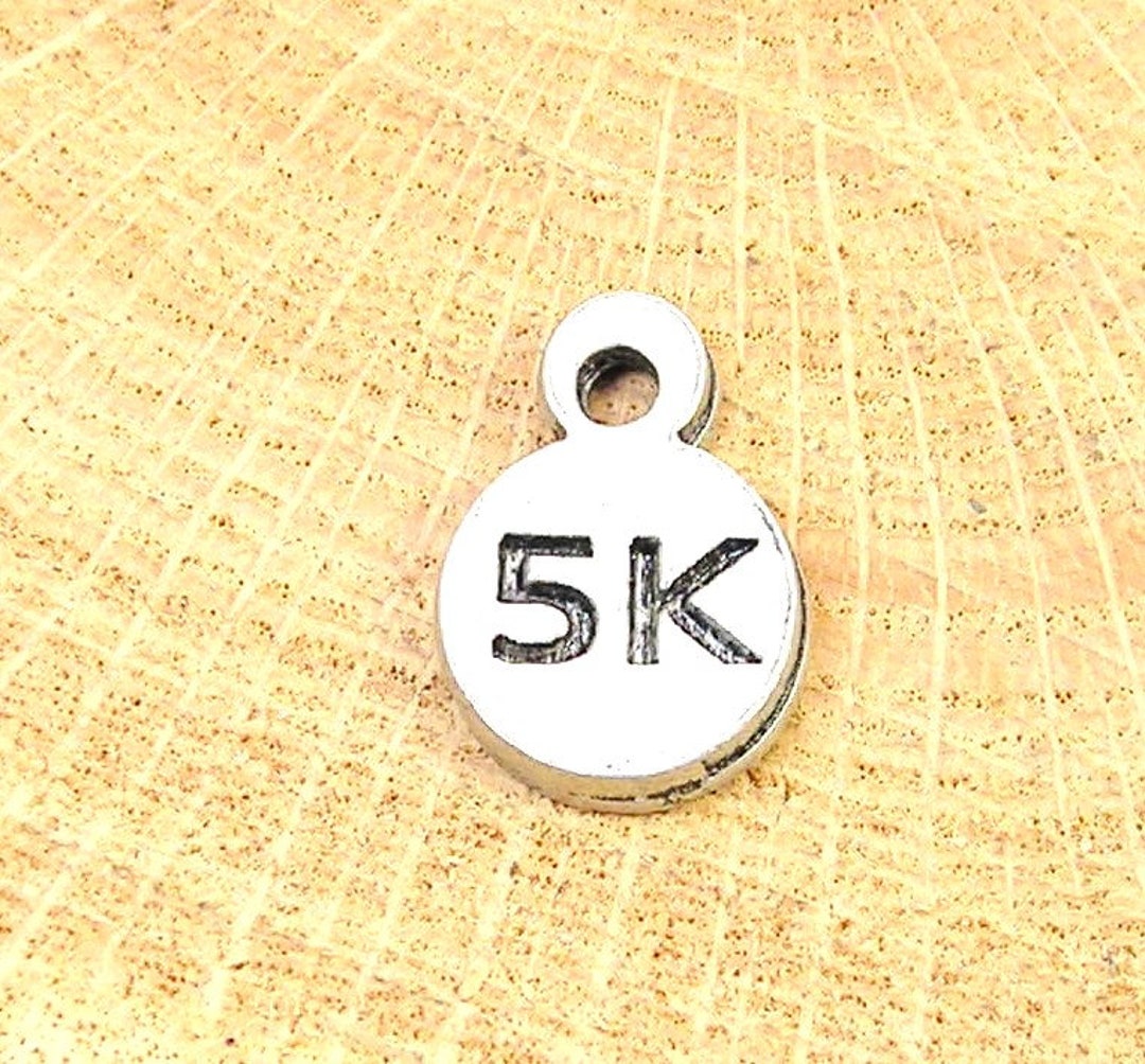 5K Marathon Charm - Etsy