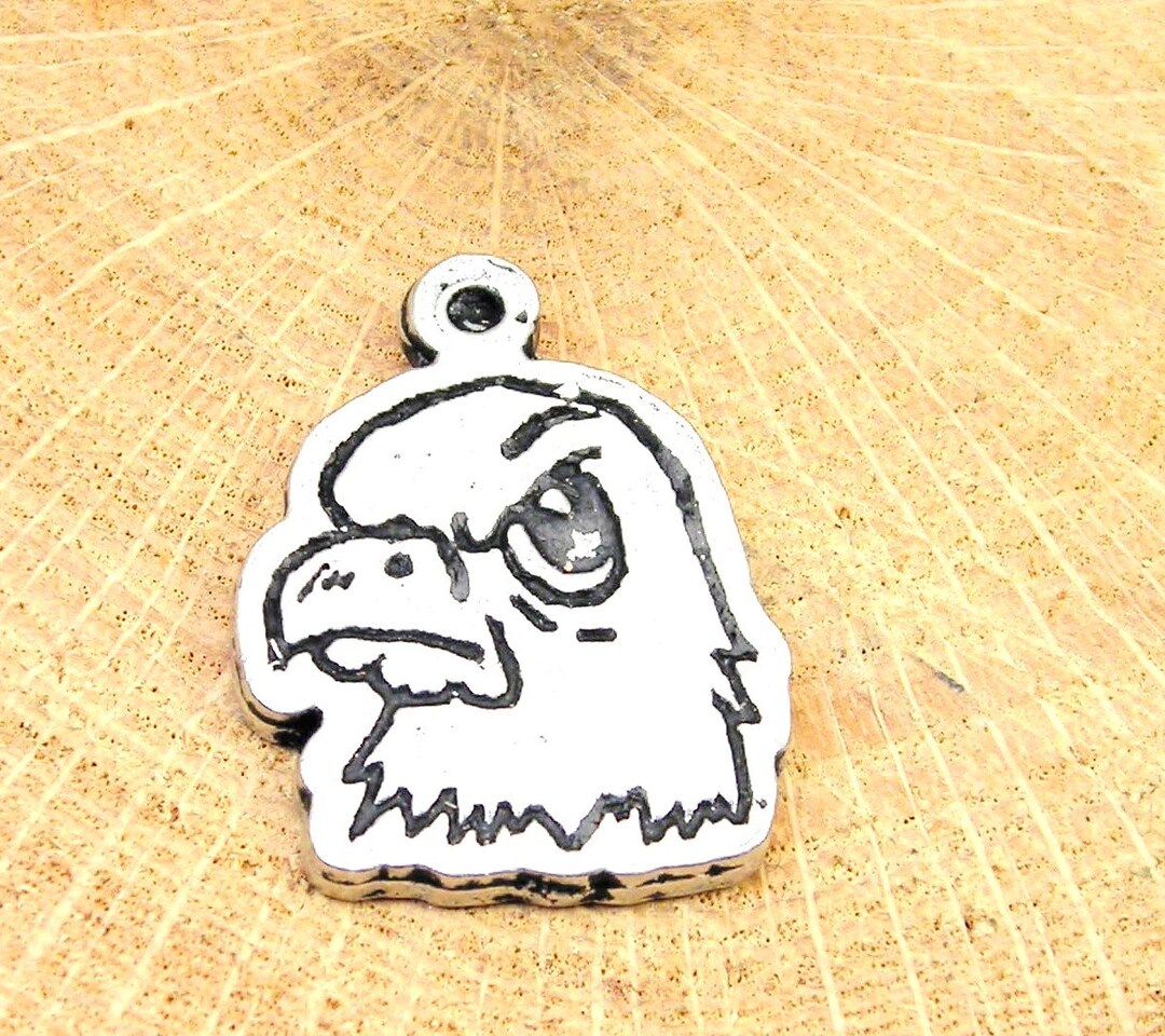 Angry Eagle Mascot Charm - Etsy