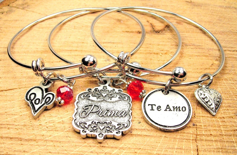 Prima Cousin in Spanish Set of 3 Bangle Bracelets - Etsy