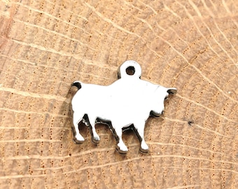 Bull Charm | Etsy