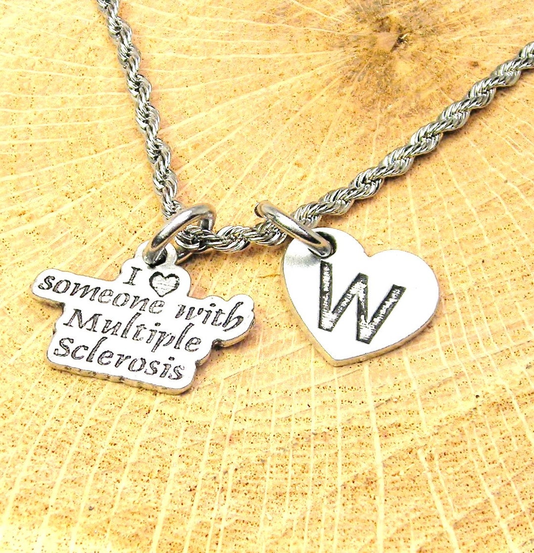 I Love Someone With Multiple Sclerosis With Custom Heart Initial ...