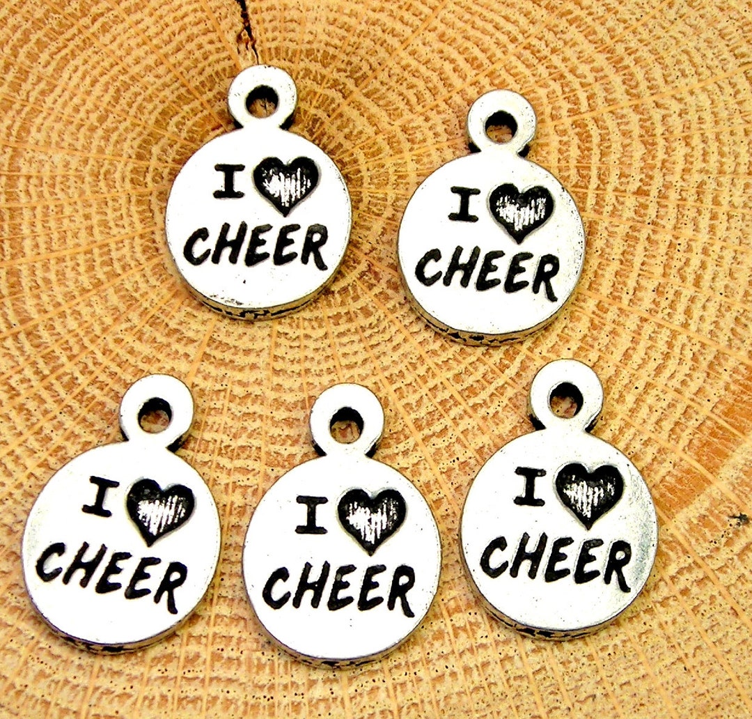I Love Cheer Megaphone Cheerleading Charms LOT of 5 Pieces - Etsy