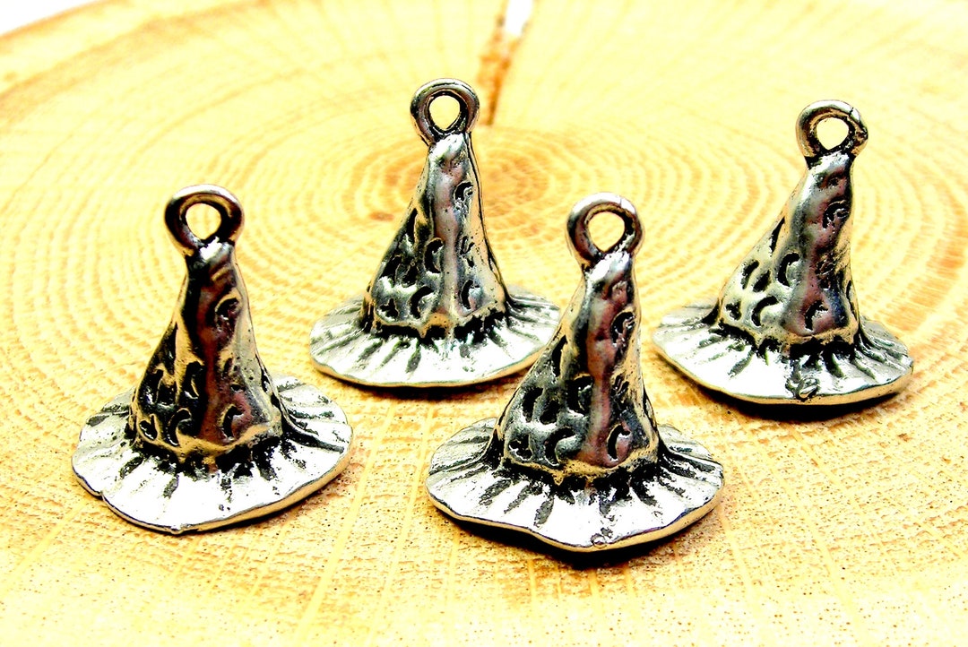 Wizard Hat Charms 4 Pieces - Etsy