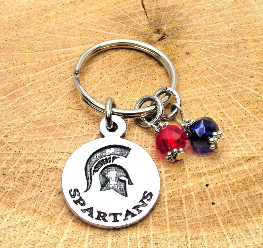 Spartans Keychains Choose Your Team Colors 1 DOZEN Pieces Bobcats - Etsy
