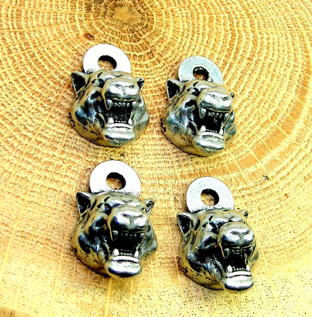 Panthers 3D Face Mascot Team Charms 4 Pieces Jaguar Charms Puma Charms ...