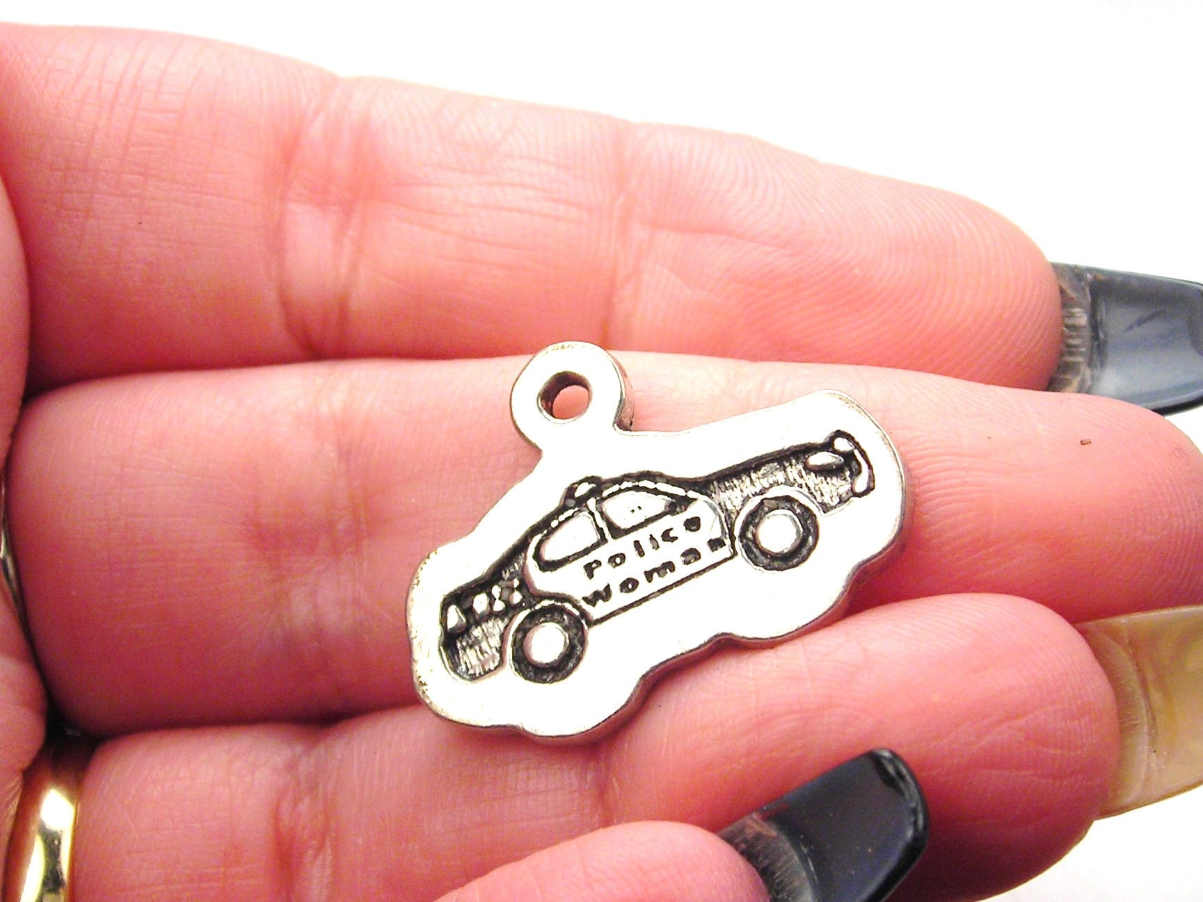 Police Woman Police Car Charm - Etsy