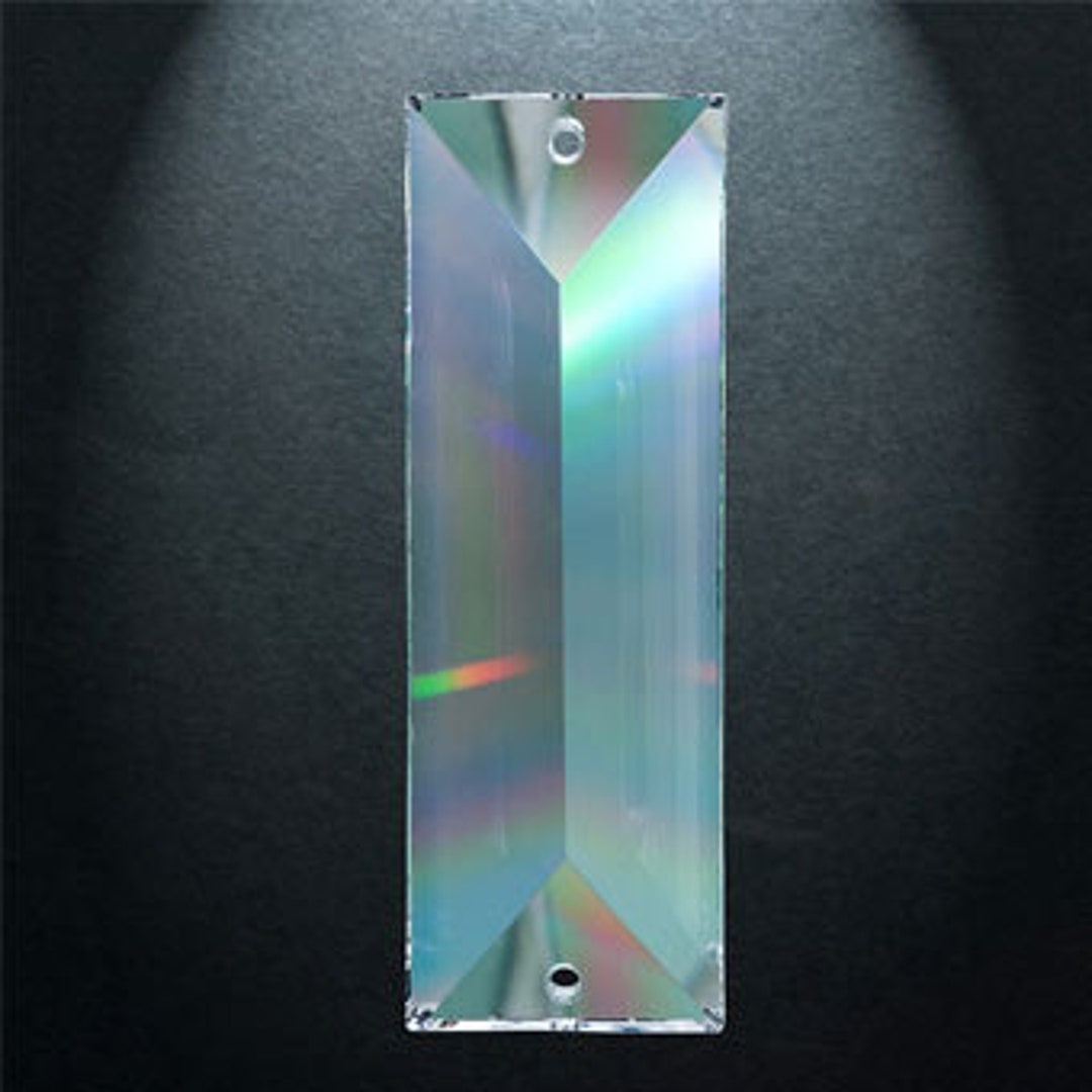Clear Colonial Crystal Prism 150mm, Rectangular Crystal, Pendeloque ...
