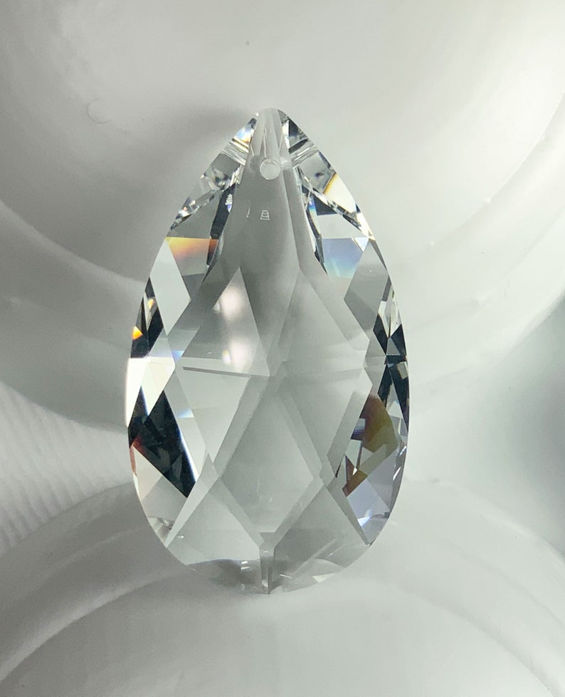 38mm Pear Shape Prisms Crystal Asfour Crystal Prisms Lead - Etsy