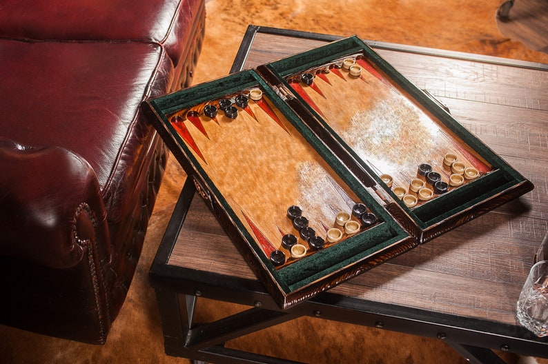 Wooden Backgammon Set, Handmade Backgammon Board, Backgammon Game, Gift ...