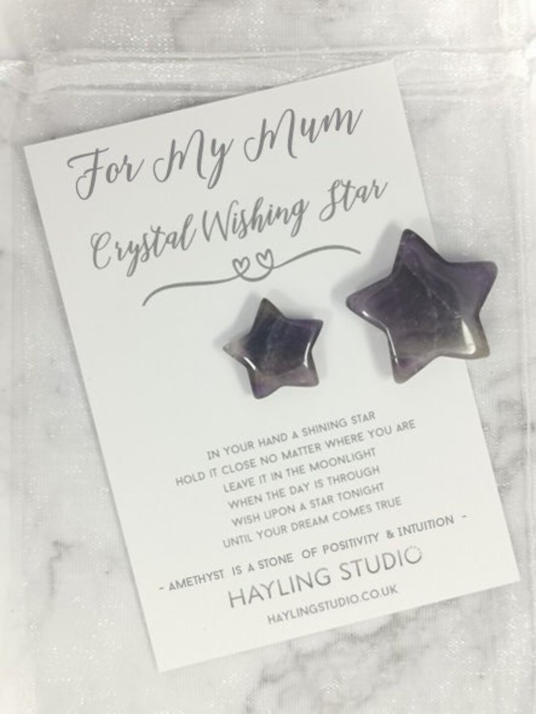 Cute Mum Gift - Star Crystal - Beautiful Sentimental Wishing Gift for ...