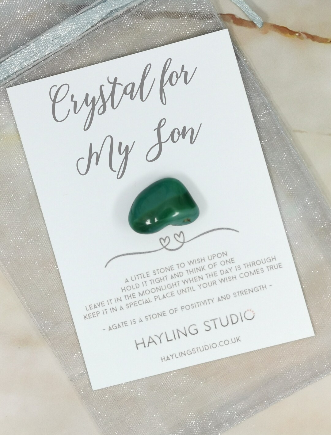 Crystal for My Son - Agate Wishing Stone - Crystal Gift - for Son From ...