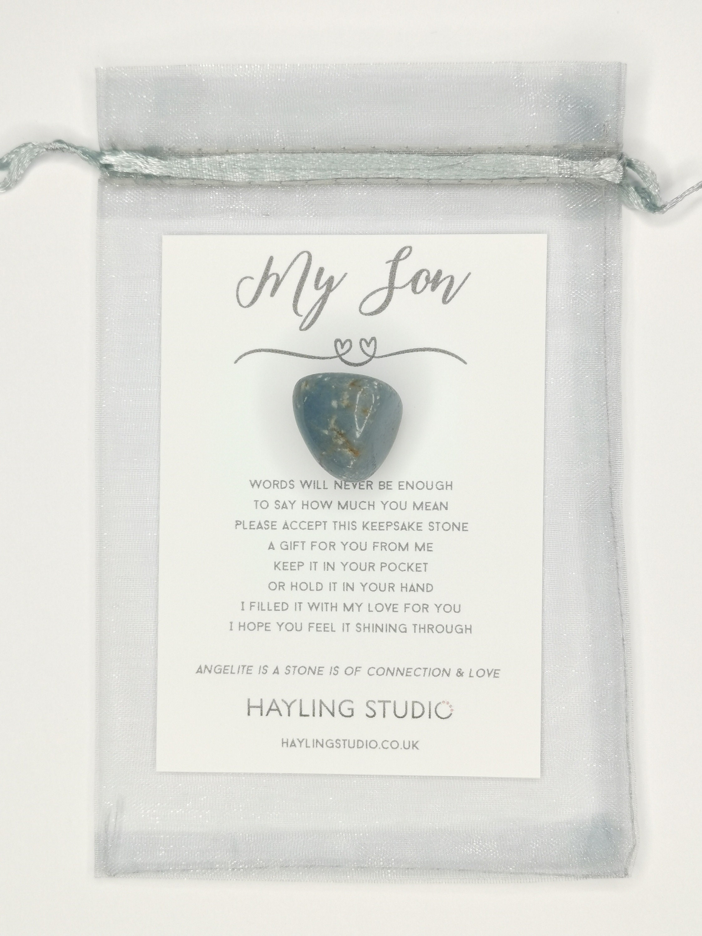 Son Poem Gemstone Gift - Crystal for My Son From Mum Dad - Worlds Best ...