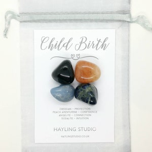 Child Birth Gemstone Kit - Crystals for Labour - Giving Birth Crystal ...