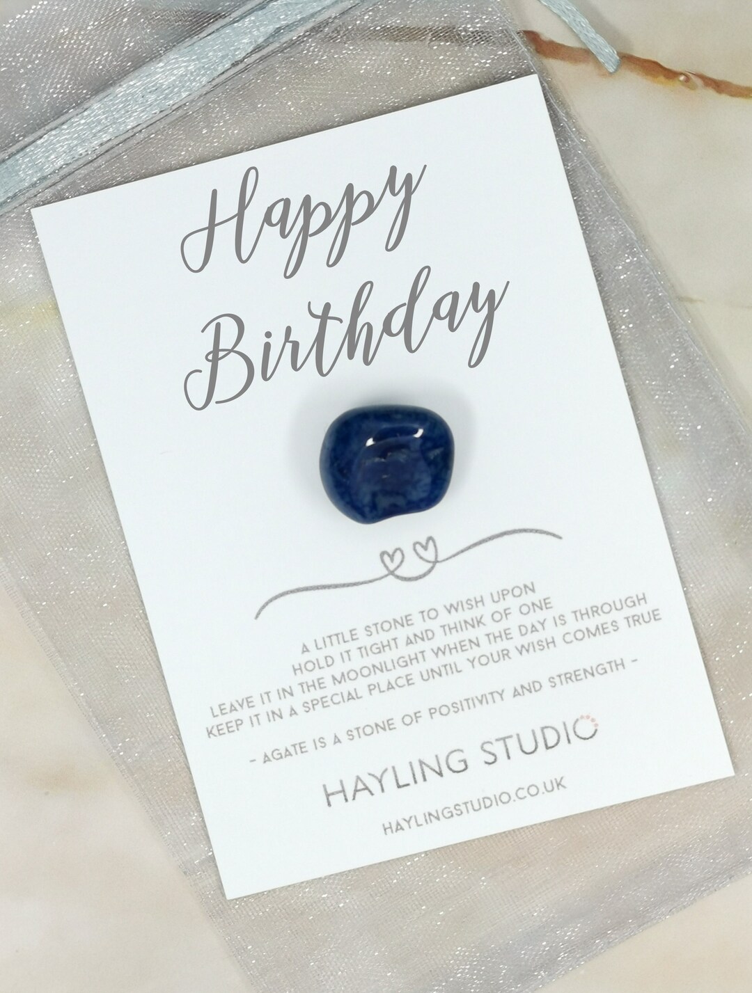Happy Birthday Make a Wish - Wishing Stone - Agate Crystal Gift - 10th ...