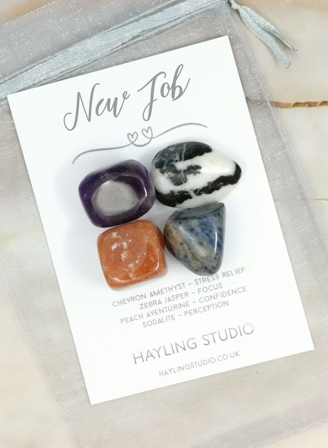 New Job Gemstone Kit - Crystals for Your New Job - New Job Crystal Set ...