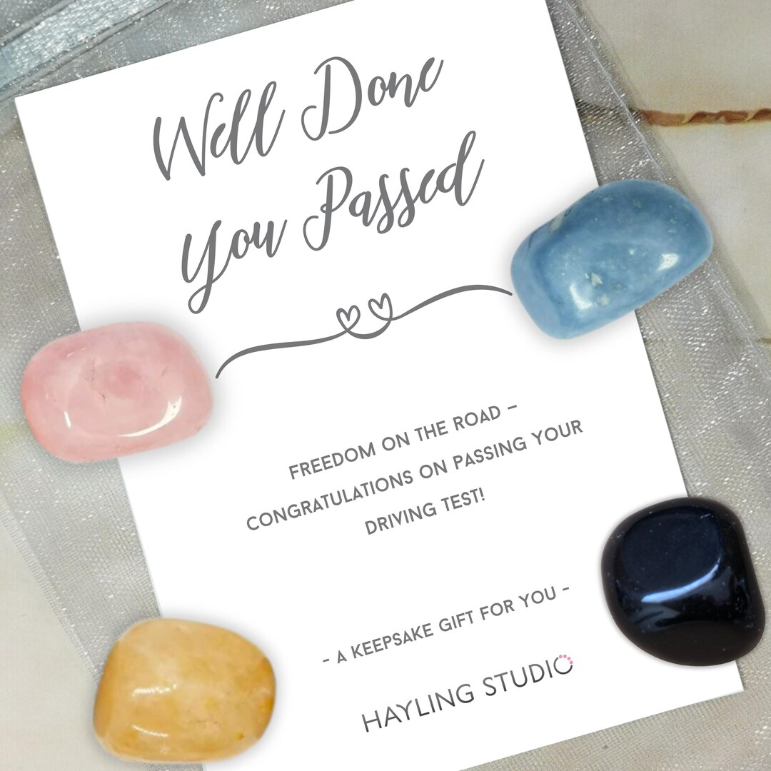 Passing Driving Test Gift - Crystal Keepsake - Personalised ...
