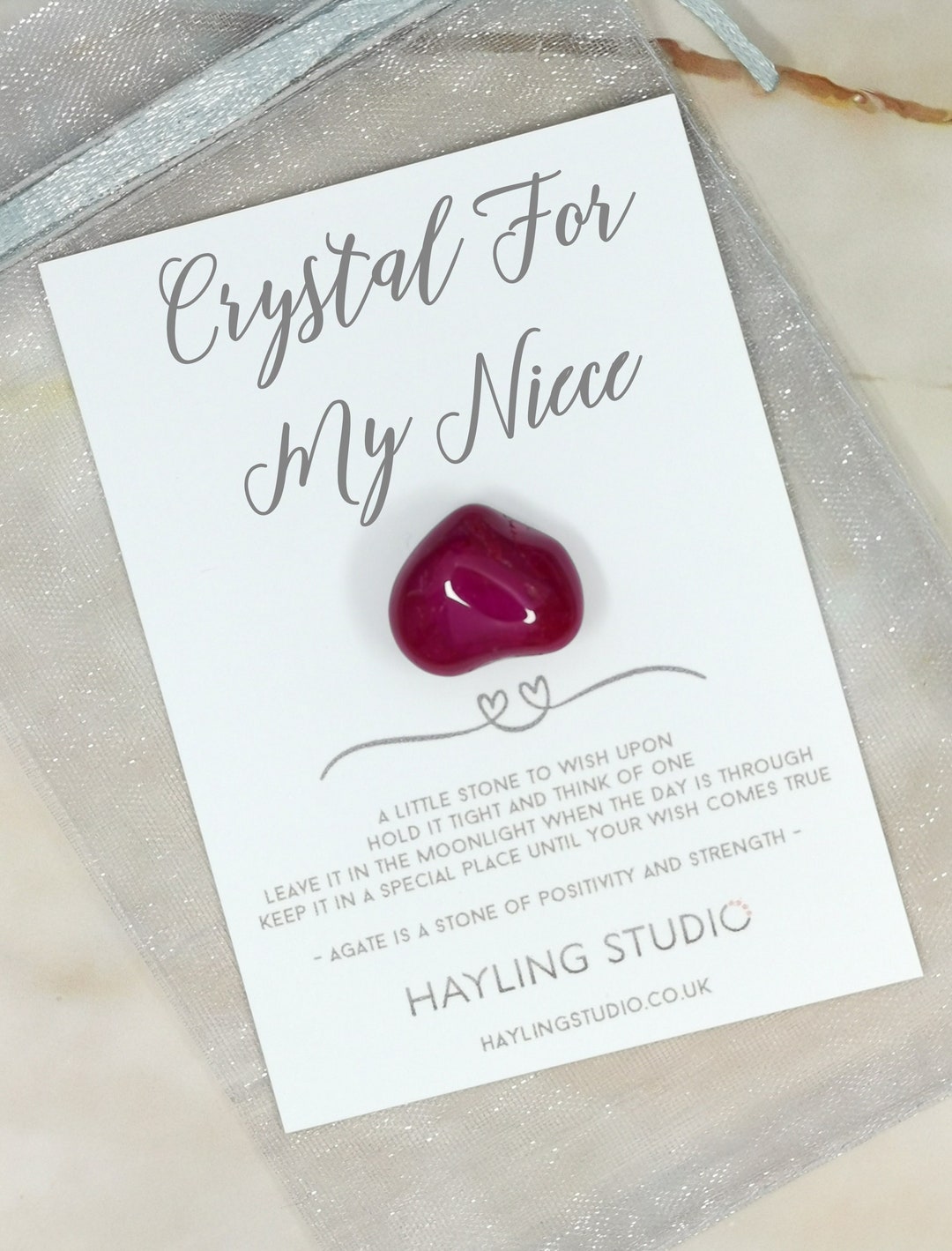 Crystal for My Niece - Agate Wishing Stone - Crystal Gift - for Niece ...