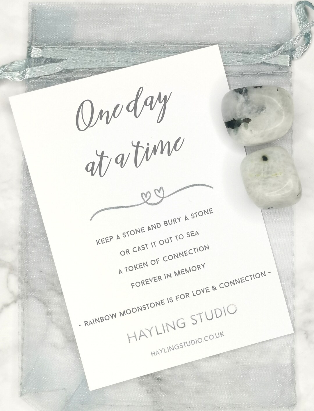 One Day at a Time - Bereavement Gift - Crystals for Grief and Loss ...