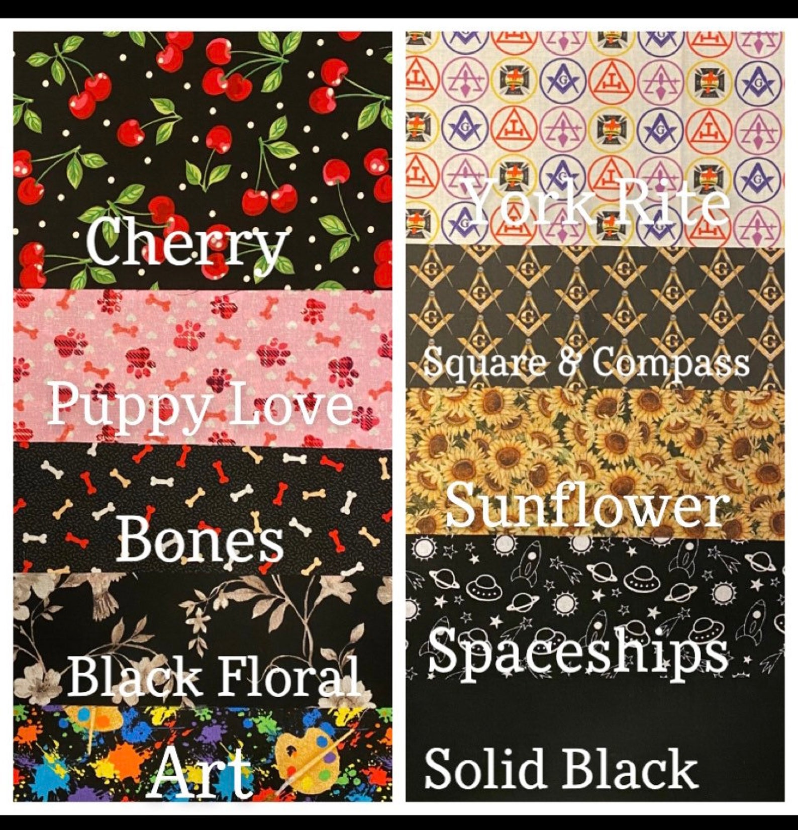 Washable and Reusable 3 Layer Fabric Face Mask. Made in the - Etsy