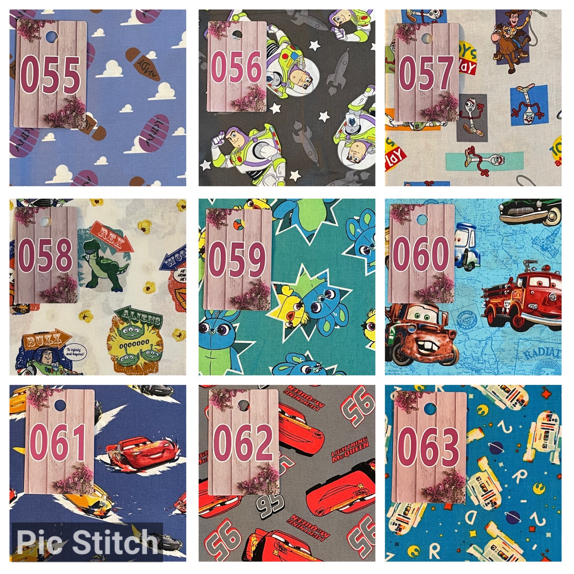 Disney Fabric Fat Quarters 18x22coton | Etsy
