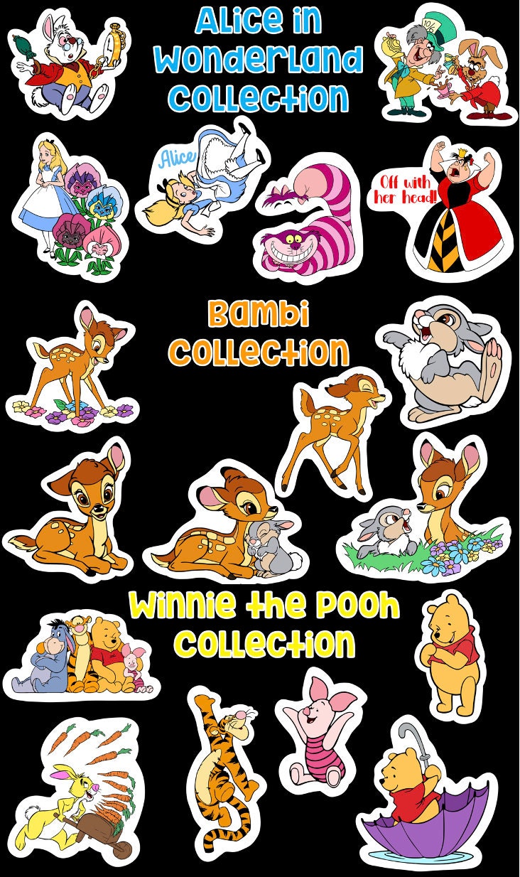 Magical Disney Sticker Collections/ Disney Sticker Bundles/ - Etsy