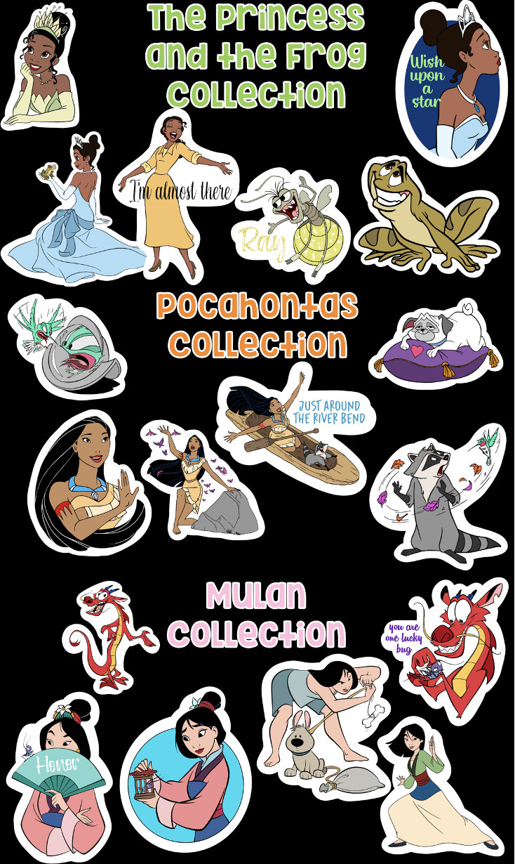 Magical Disney Sticker Collections/ Disney Sticker Bundles/ - Etsy