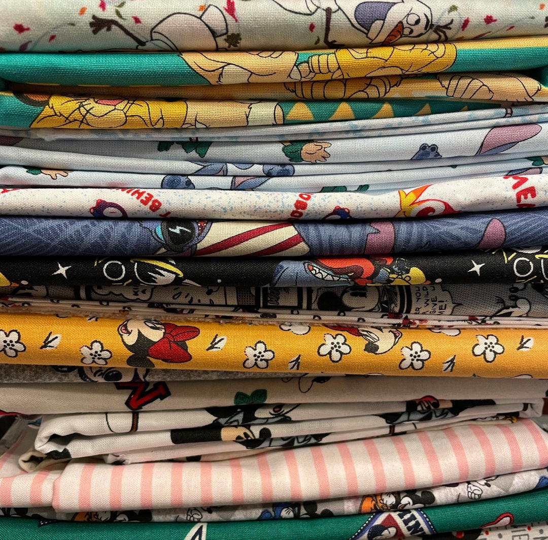 Disney Fabric Fat Quarters 18"x22"-cotton - Etsy