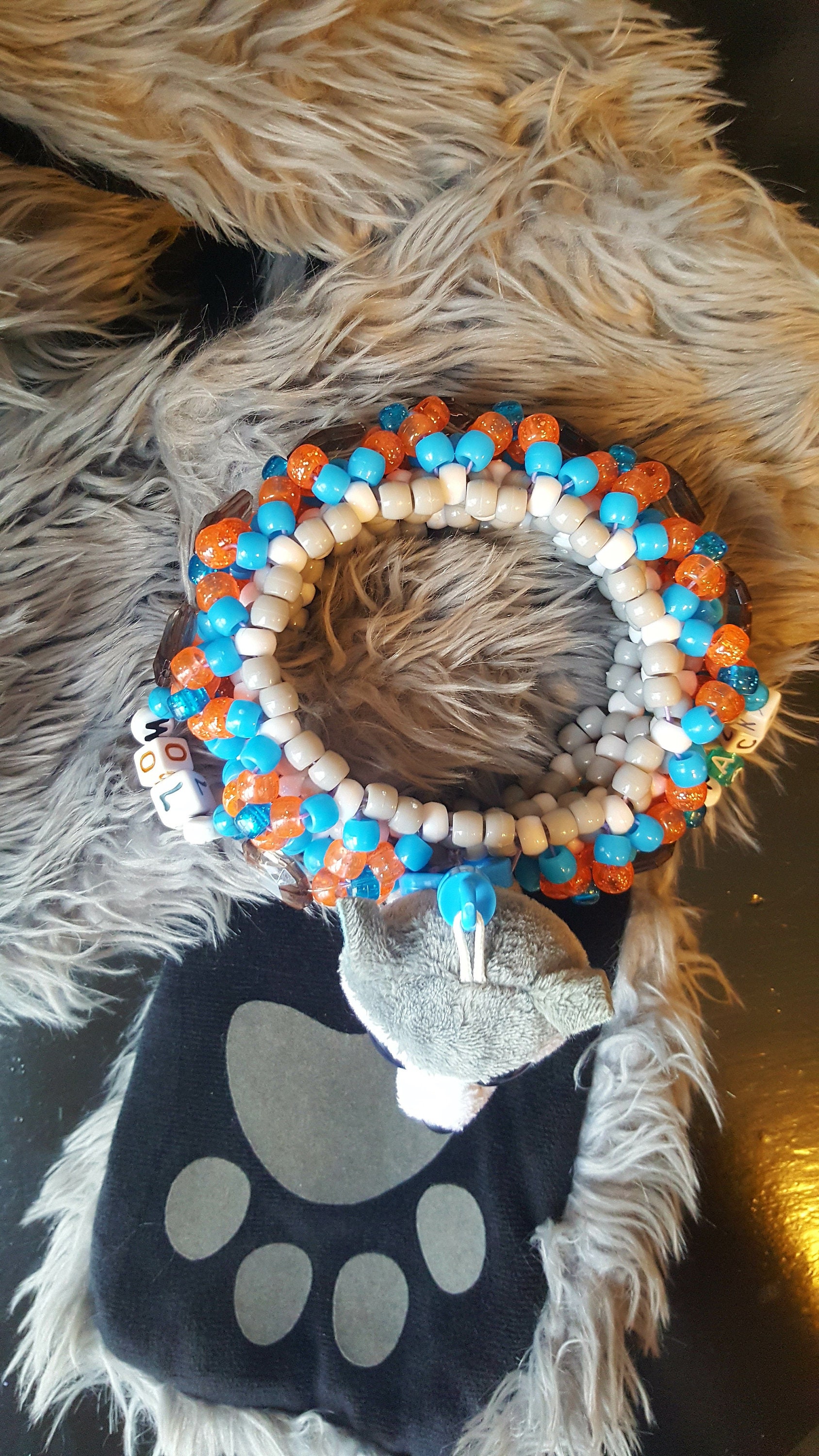 Plushy Kandi Cuffs Rave bracelets Animal Kandi cuff EDM | Etsy